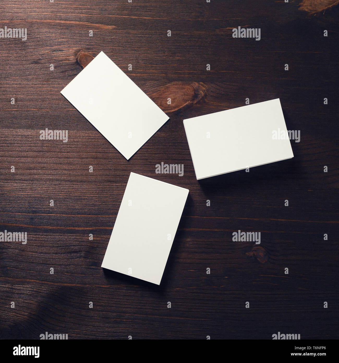 Three business cards Stock Photo - Alamy