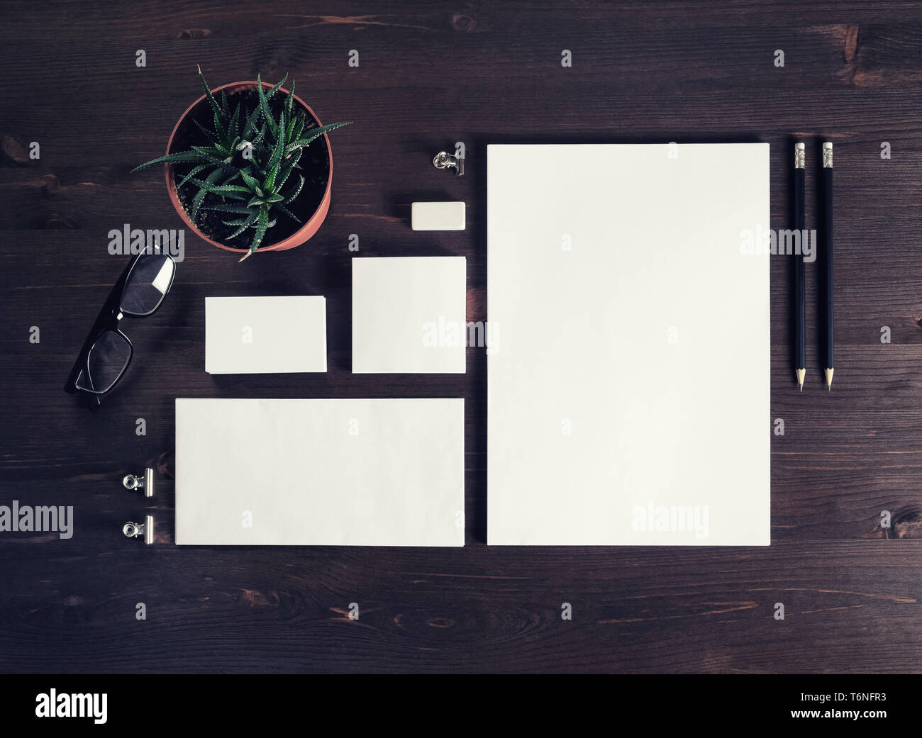 Blank branding template Stock Photo - Alamy