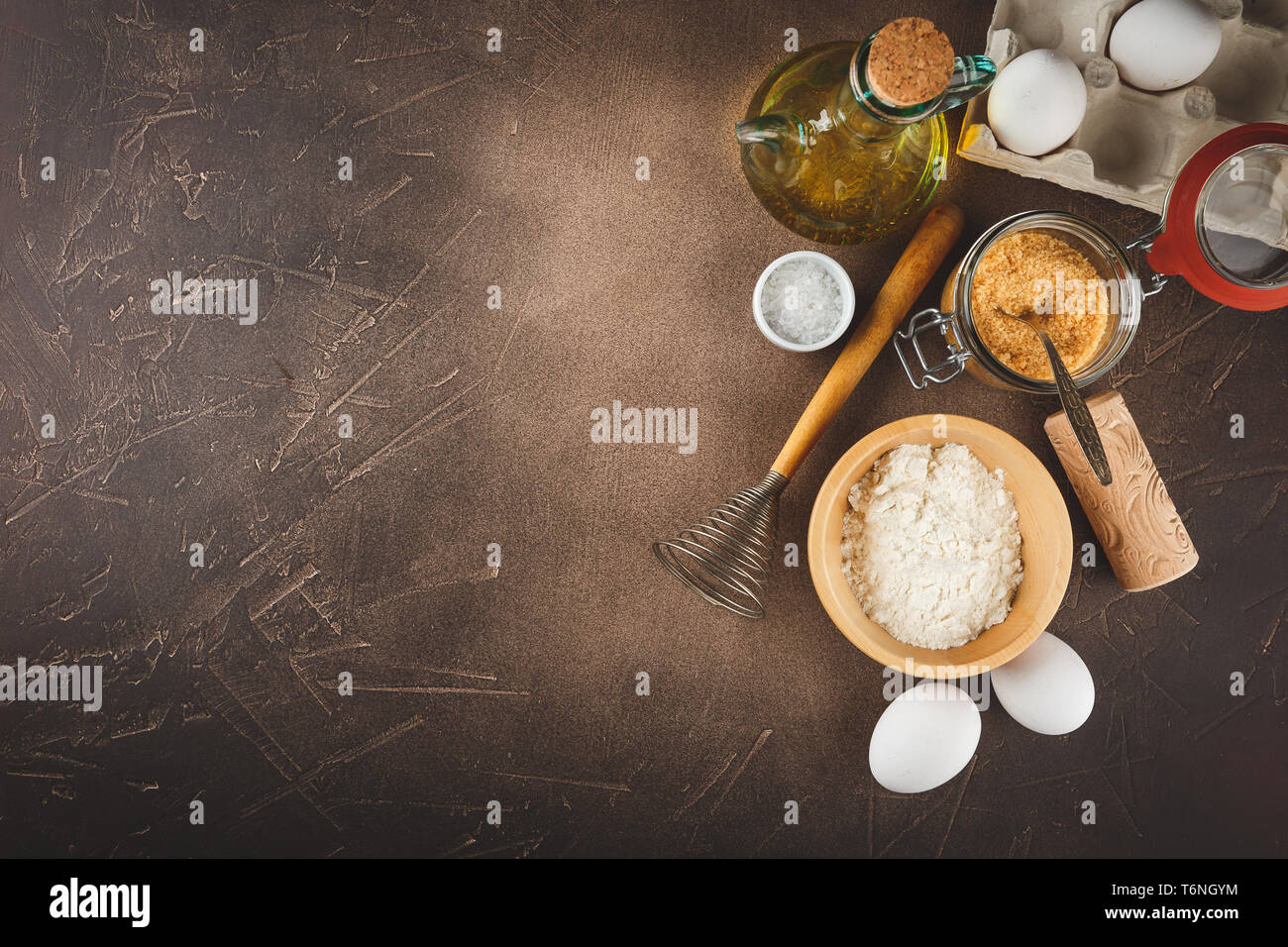 Items and ingredients for baking Stock Photo - Alamy