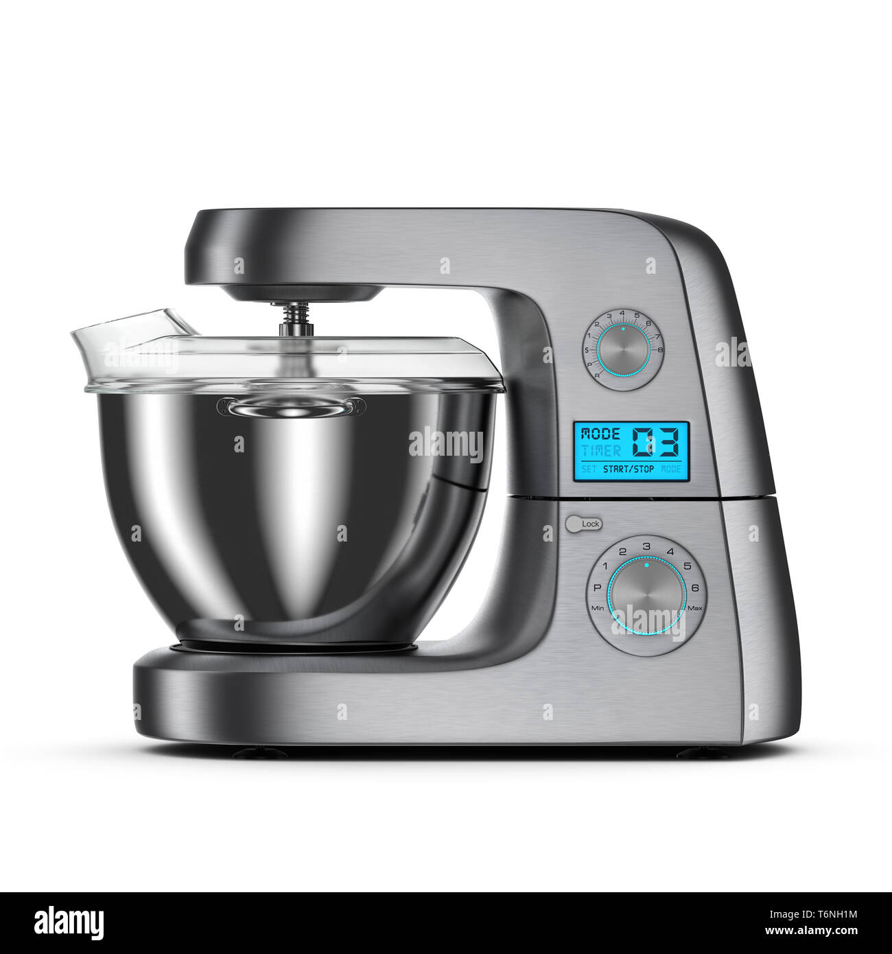3D rendering food processor Stock Photo - Alamy