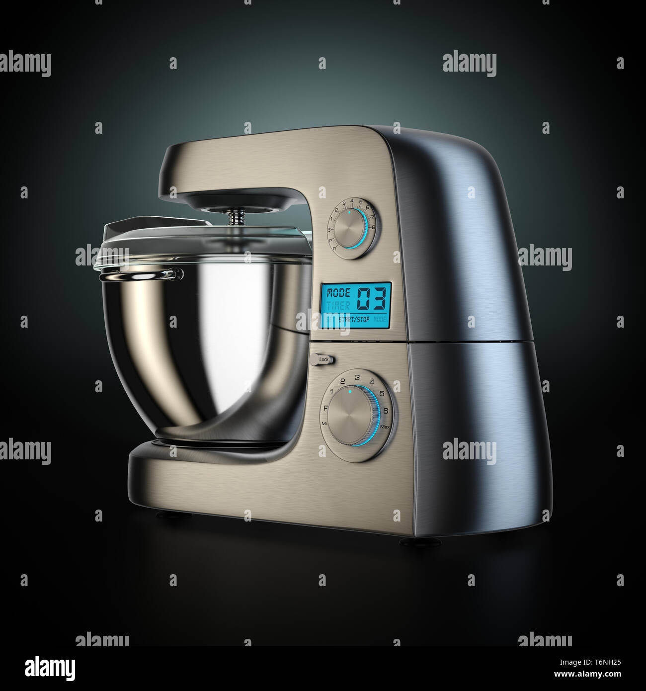 3D rendering food processor Stock Photo - Alamy