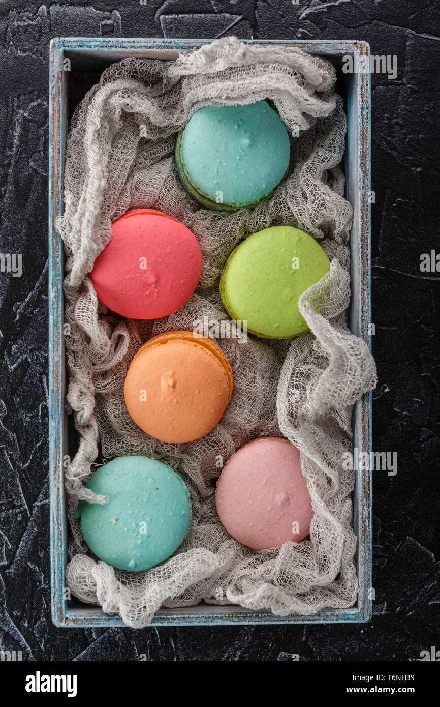 Different types of macaroons Stock Photo - Alamy