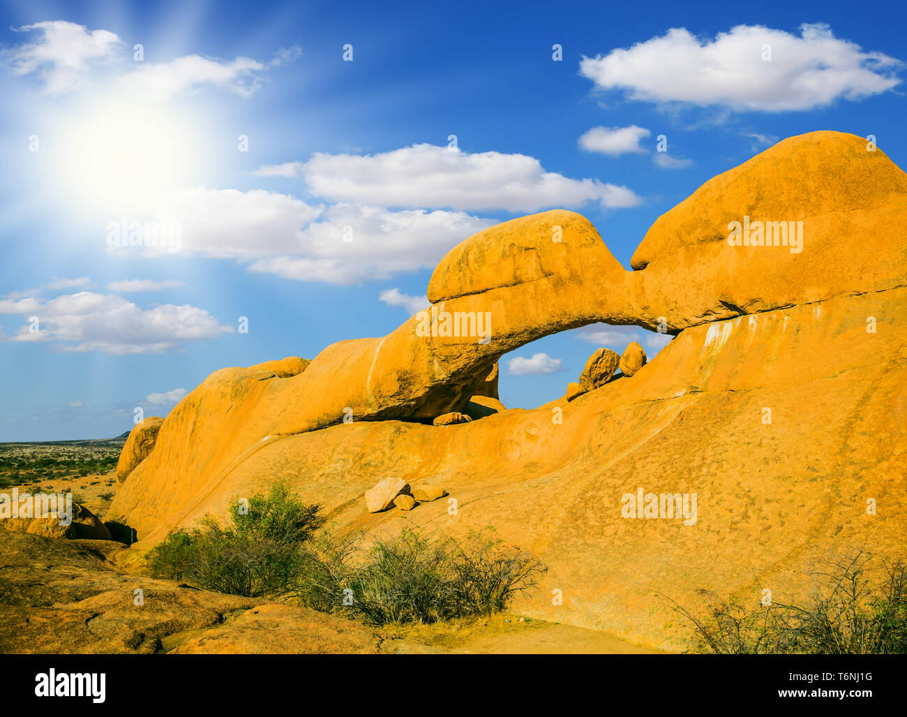 Natural array of bald granite outcrops Stock Photo - Alamy