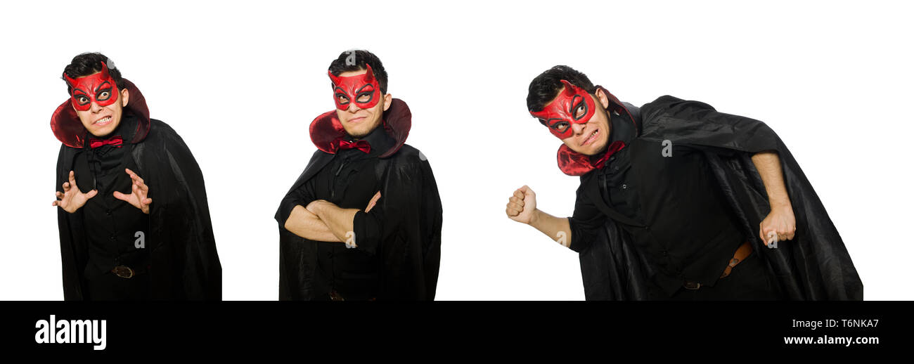 Funny devil isolated on the white background Stock Photo - Alamy