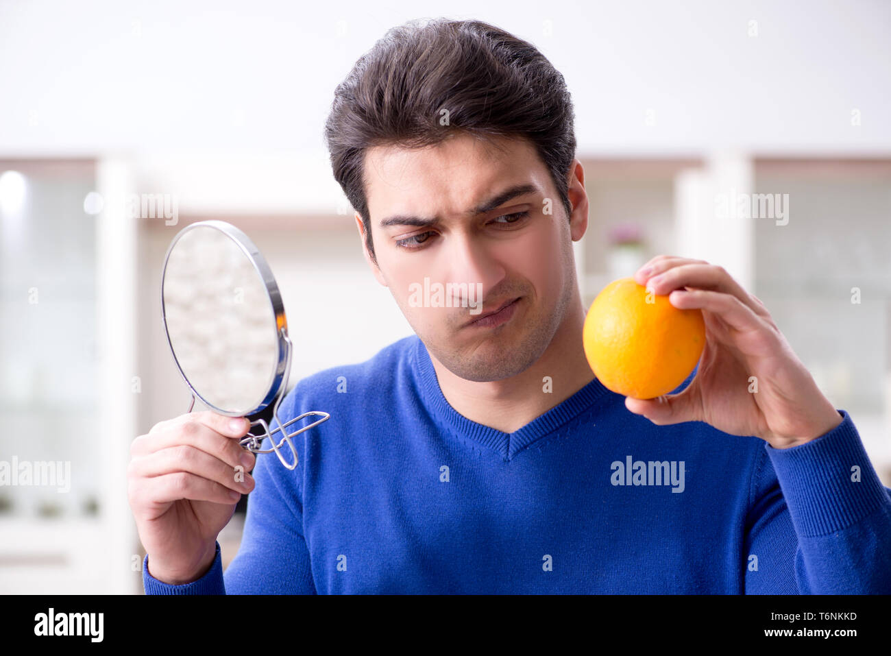 Male hand squeezing face hi-res stock photography and images - Alamy