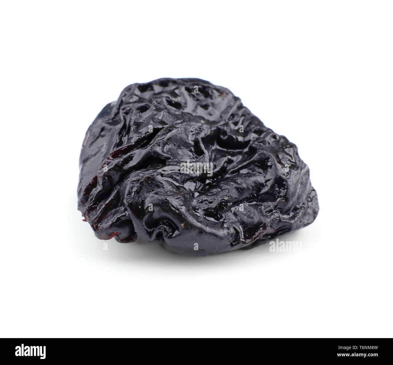 Prune on white background Stock Photo - Alamy