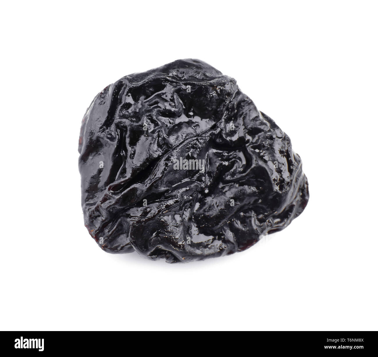 Prune on white background Stock Photo - Alamy