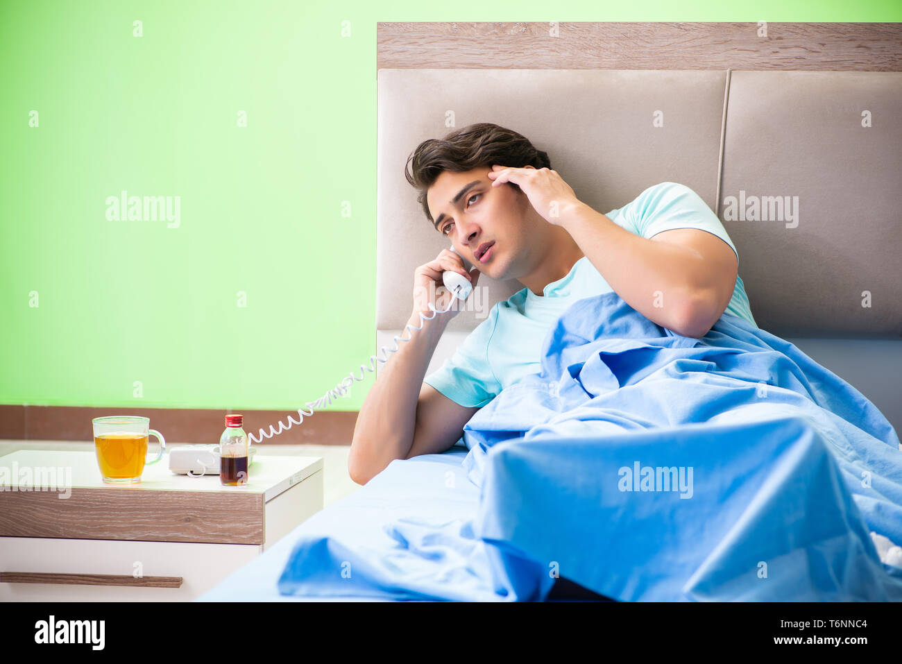 The man suffering from sleeping disorder and insomnia Stock Photo - Alamy