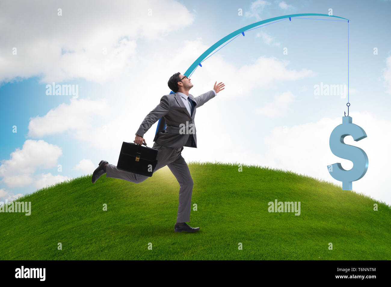 Businessman chasing his target hi-res stock photography and images - Alamy