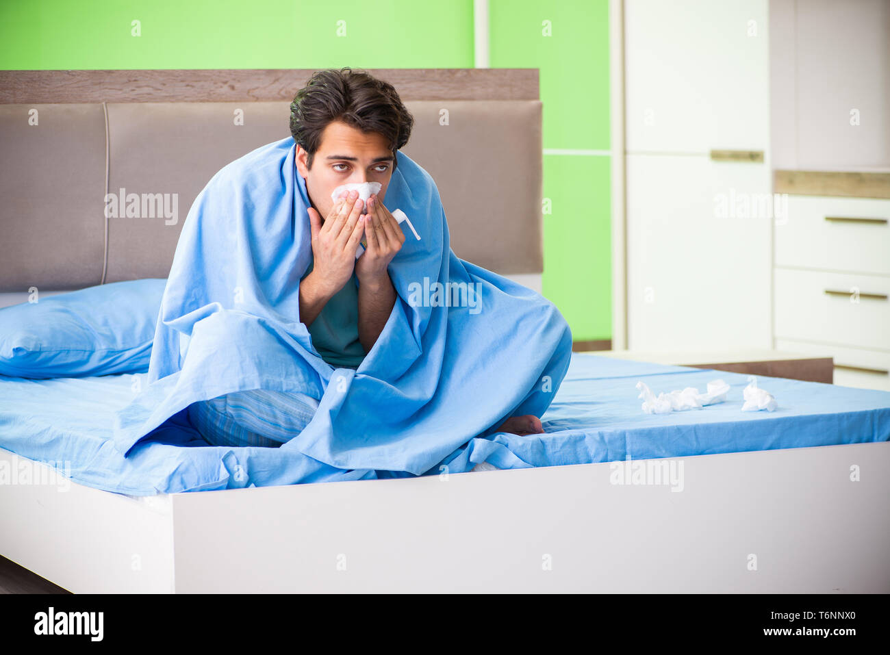The man suffering from sleeping disorder and insomnia Stock Photo - Alamy