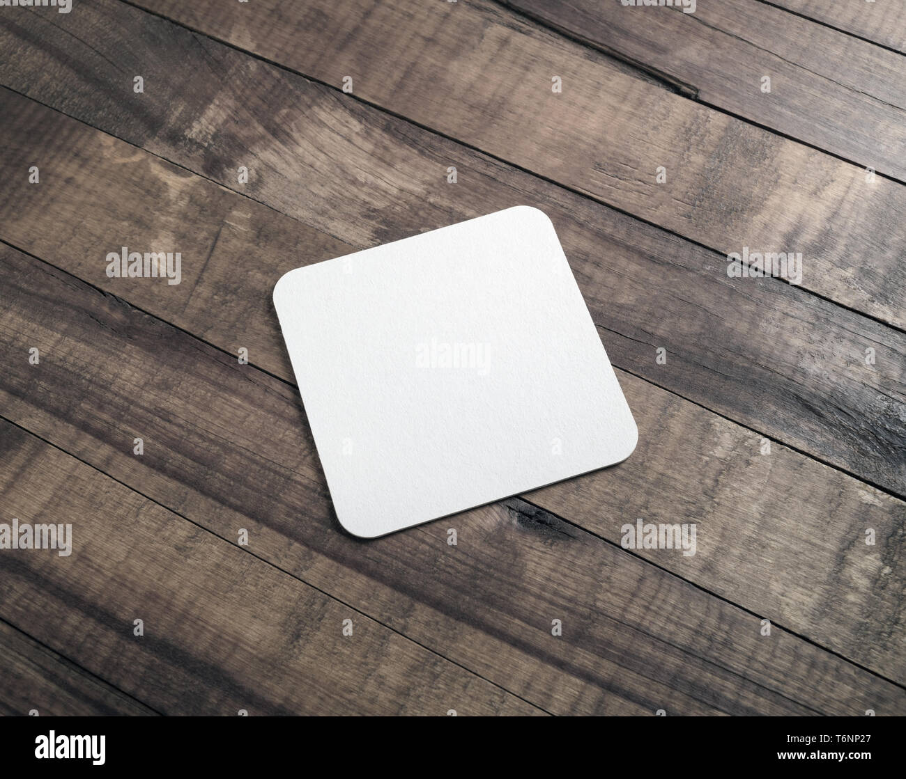 Square beer coaster Stock Photo - Alamy