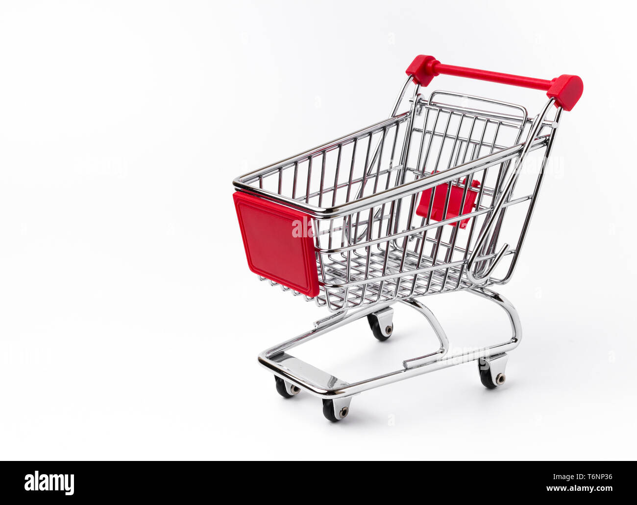 Small empty grocery cart Cut Out Stock Images & Pictures - Alamy