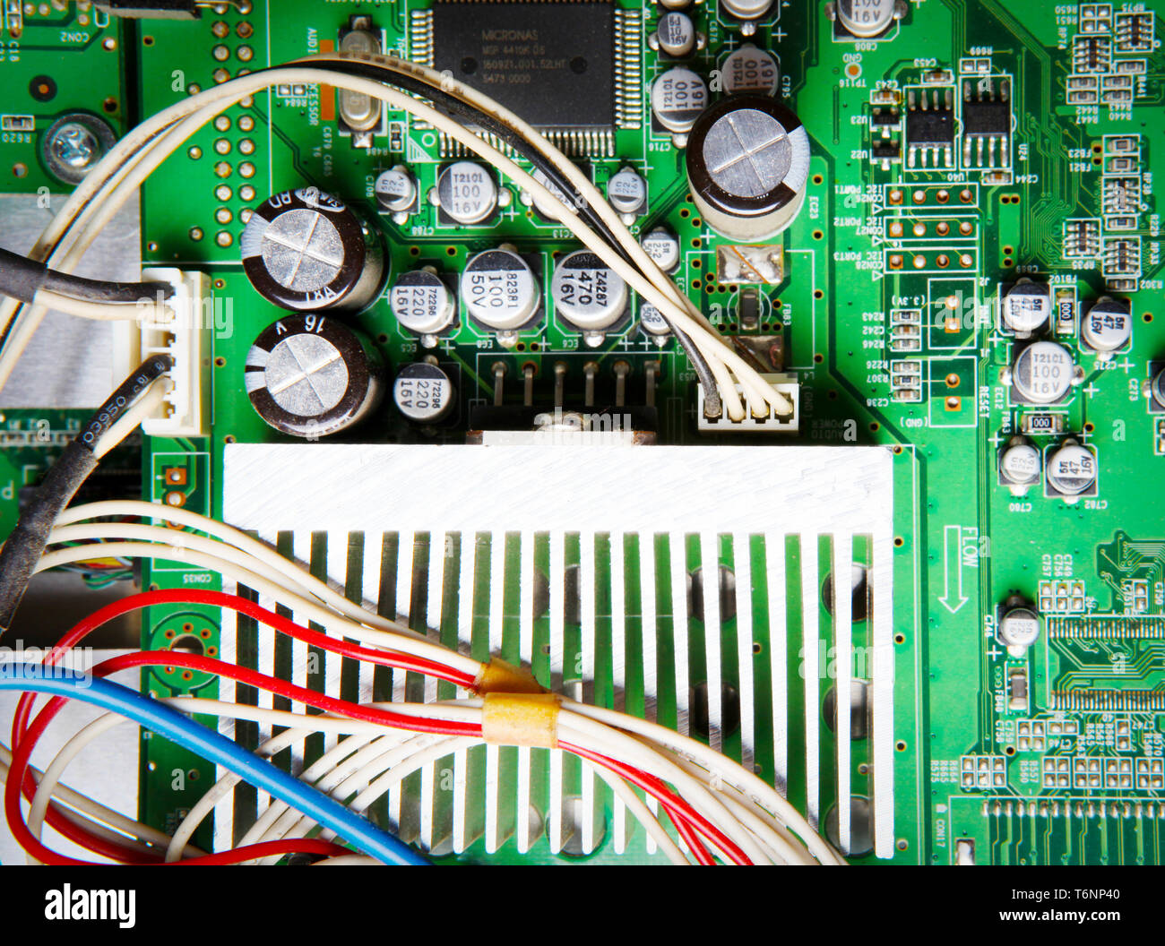 Microchip on motherboard Stock Photo - Alamy