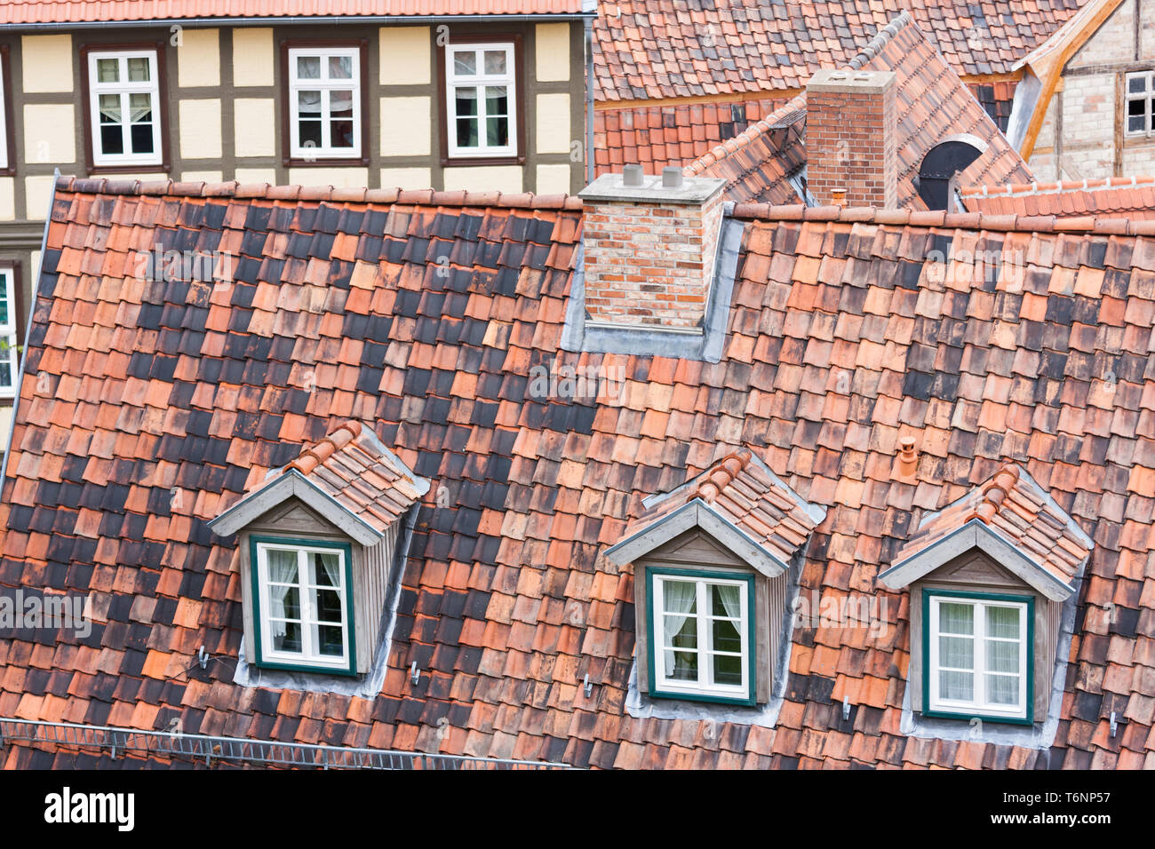 Red clay tile roofs hi-res stock photography and images - Alamy