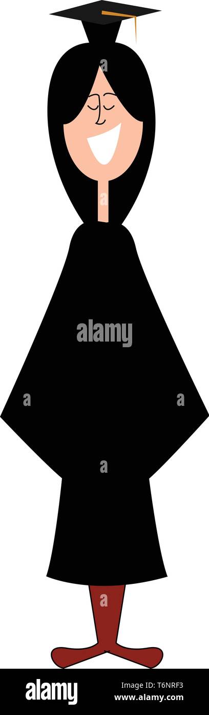 Red Graduation Gown Clip Art