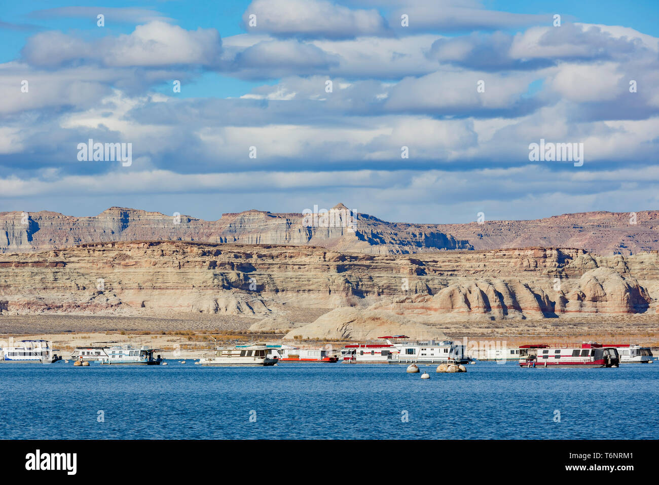 The famous Antelope Canyon from boat trip at Page, Arizona Stock Photo ...