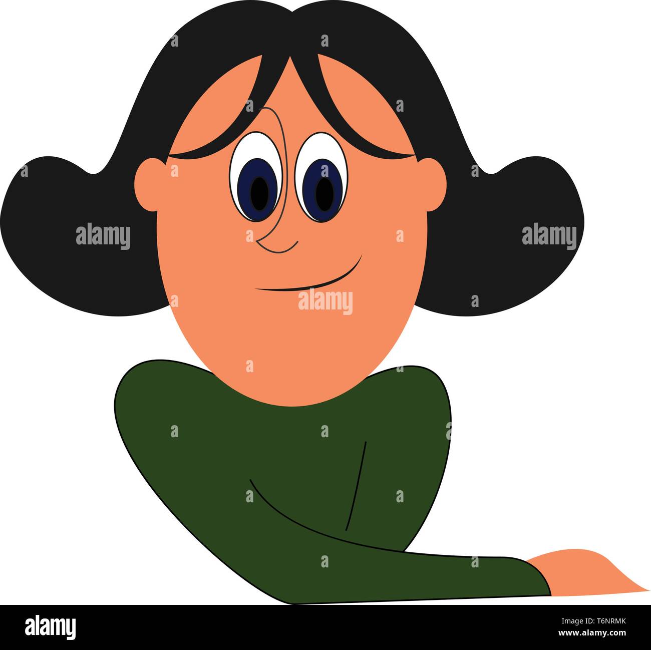Resting face on hands Stock Vector Images - Alamy