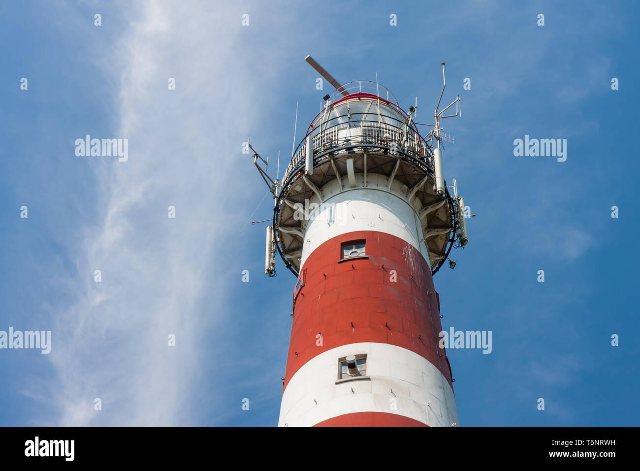 Dutch Lighthouse of island Ameland Stock Photo - Alamy