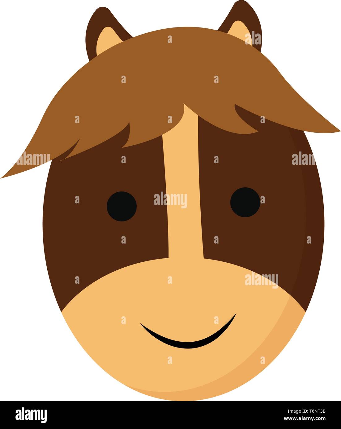 Illustration smiling horse in Stock Vector Images - Alamy