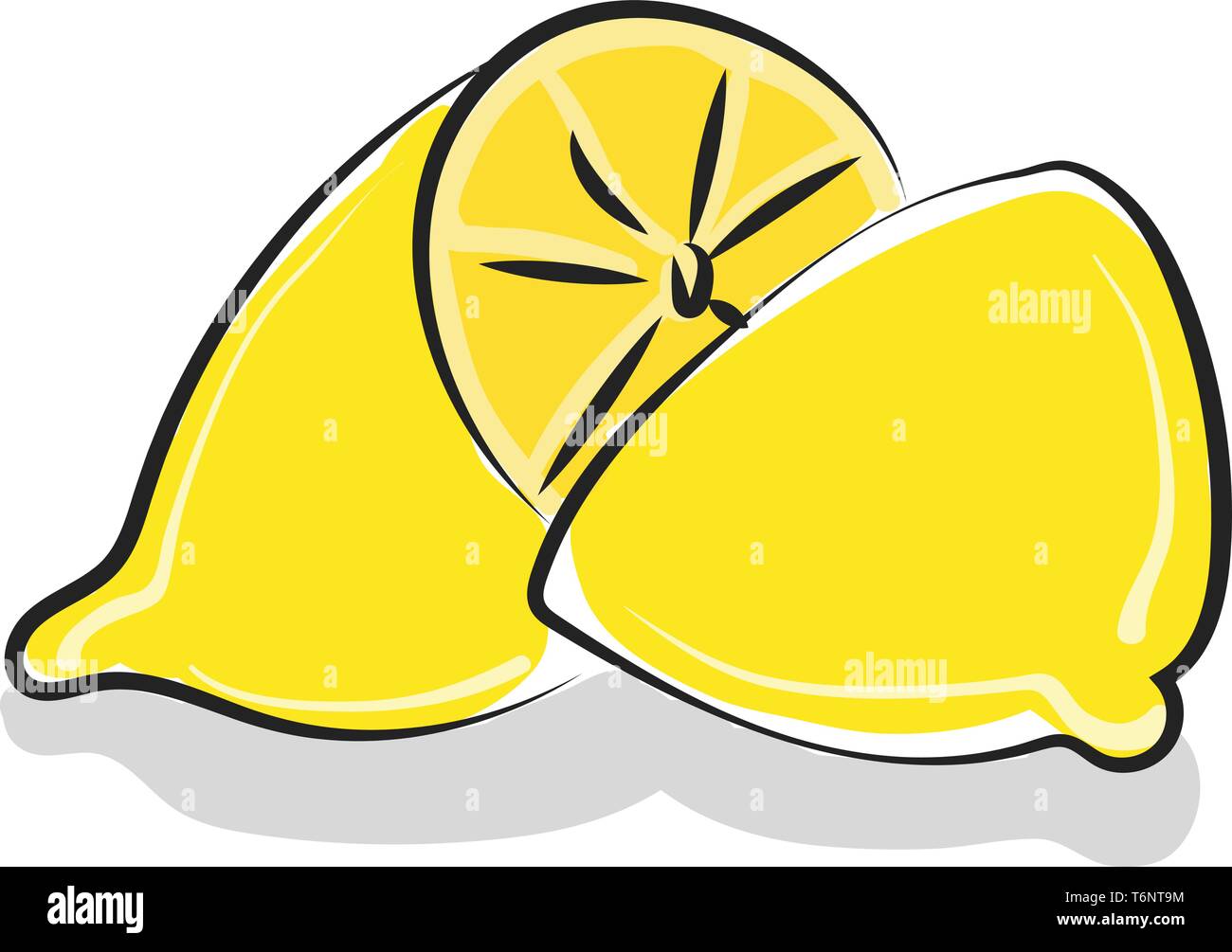 Squeezed lemon vegetables Stock Vector Images - Alamy