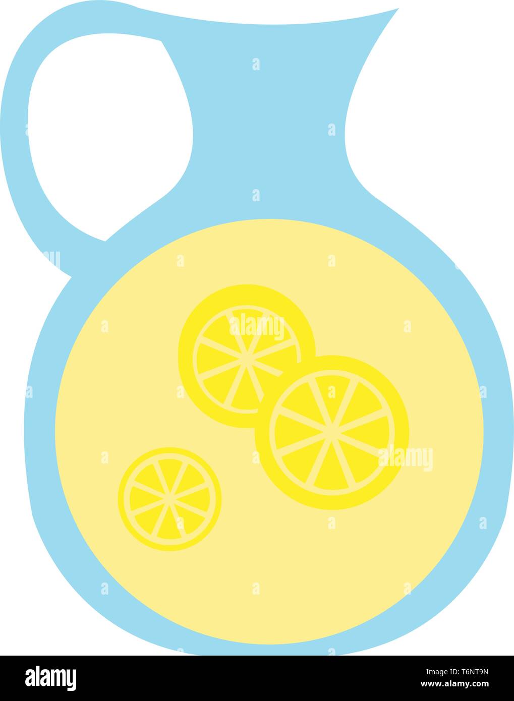 Clipart of a blue jar provided with a handle filled with lemon juice ...