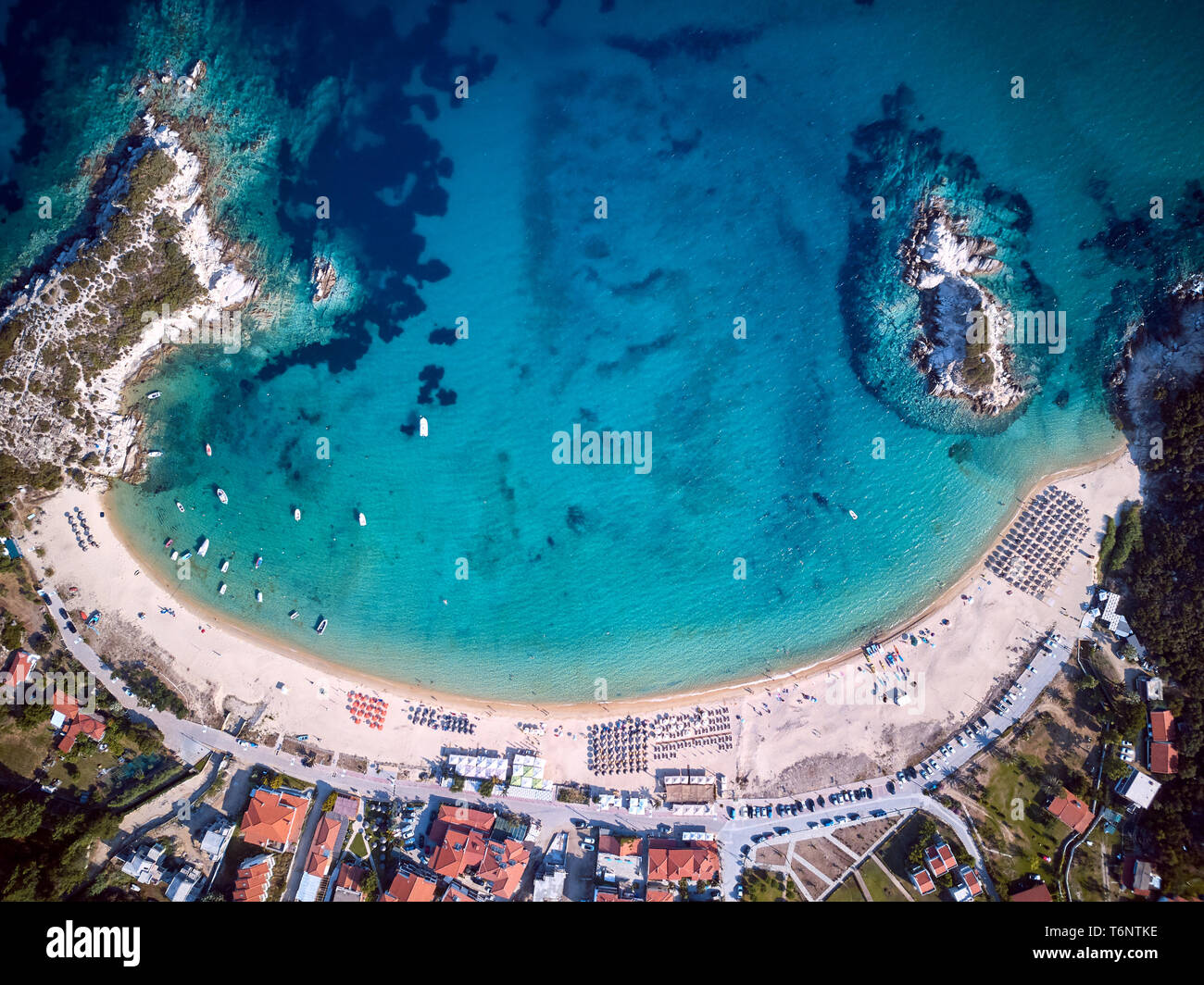 Kalamitsi beach aerial hi-res stock photography and images - Alamy