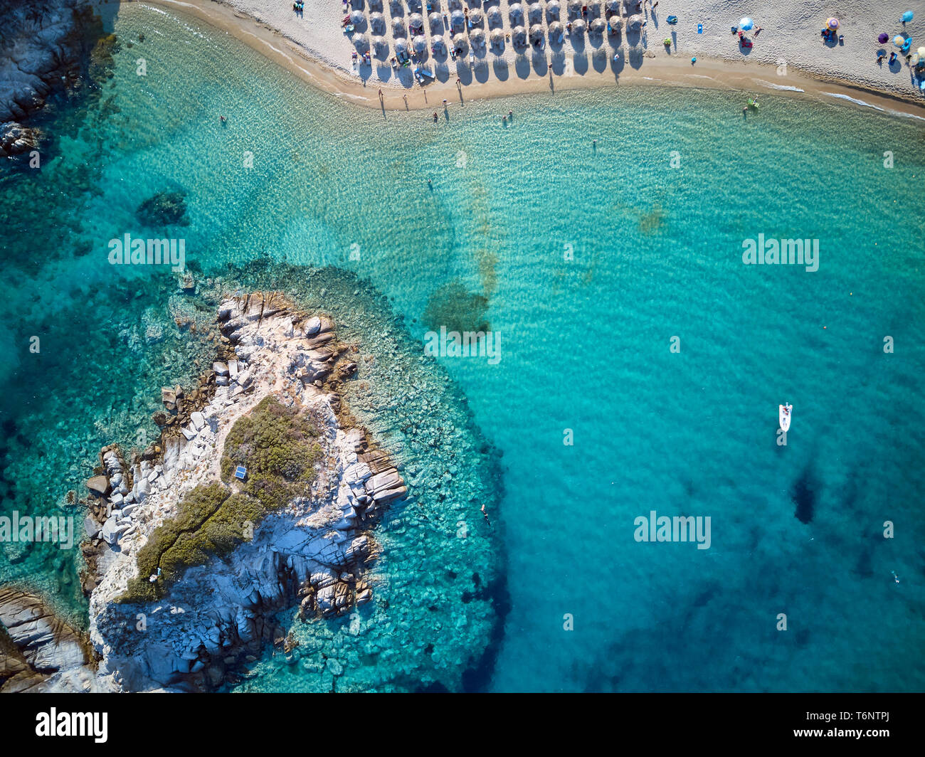 Kalamitsi beach aerial hi-res stock photography and images - Alamy