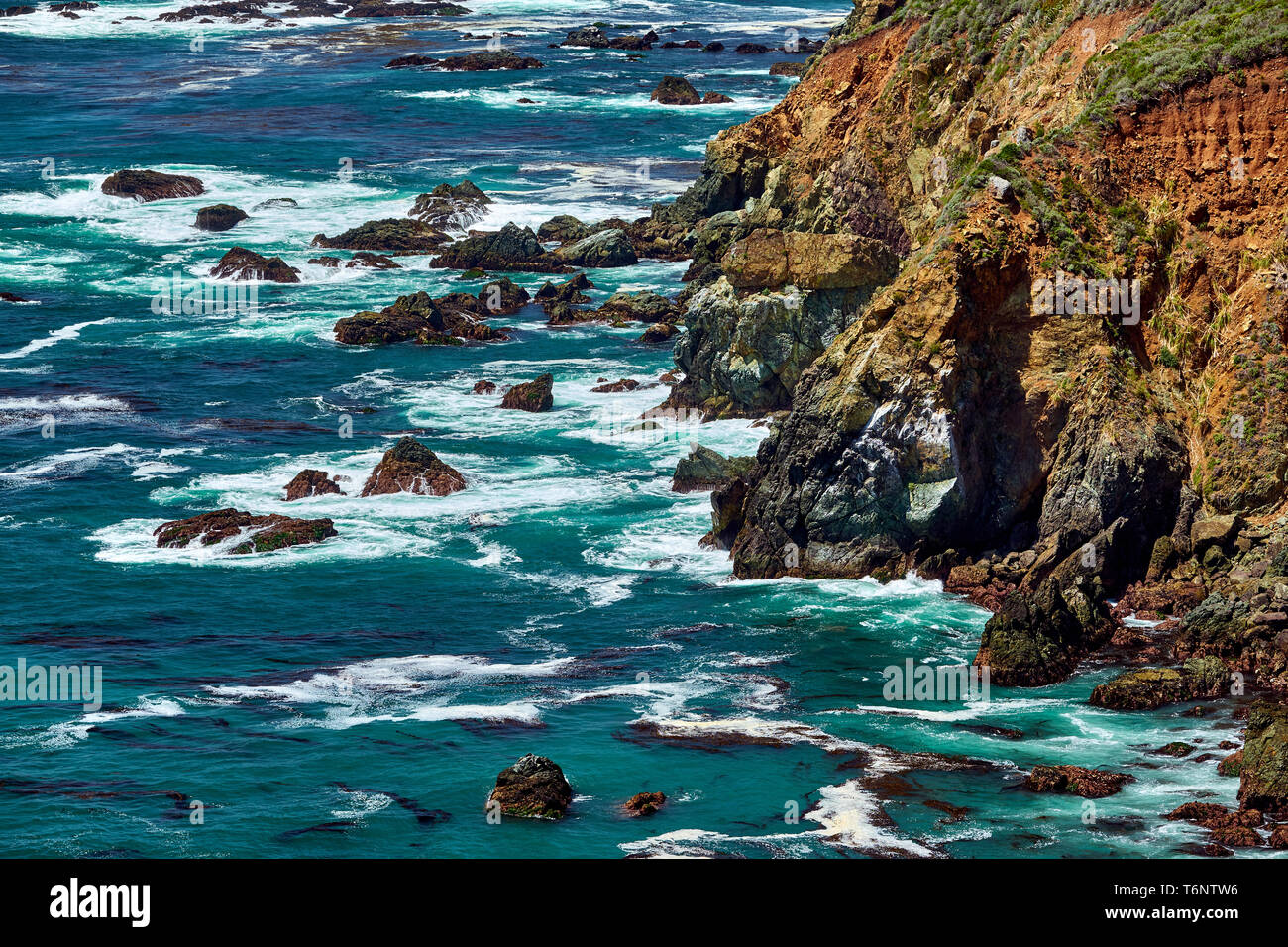 Pacific coast landscape in California Stock Photo - Alamy