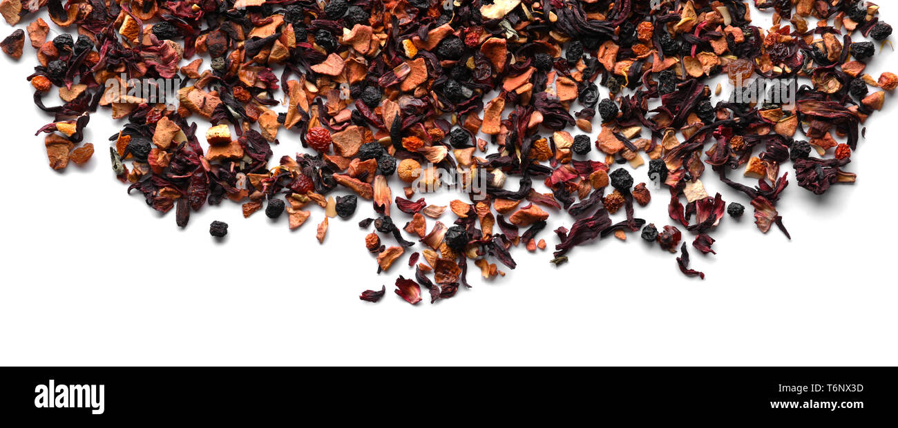 Dry fruit tea on white background Stock Photo - Alamy