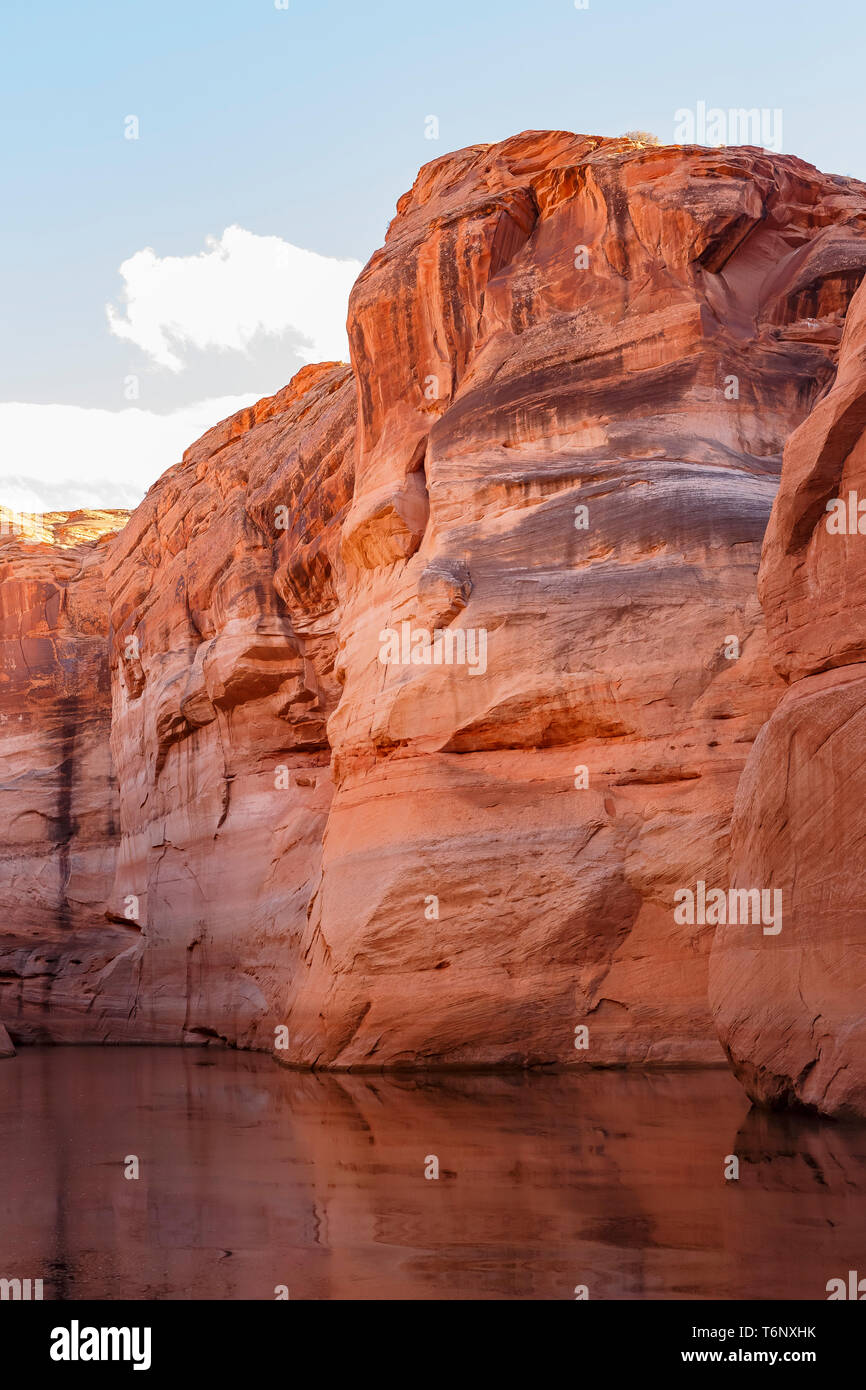 The famous Antelope Canyon from boat trip at Page, Arizona Stock Photo ...