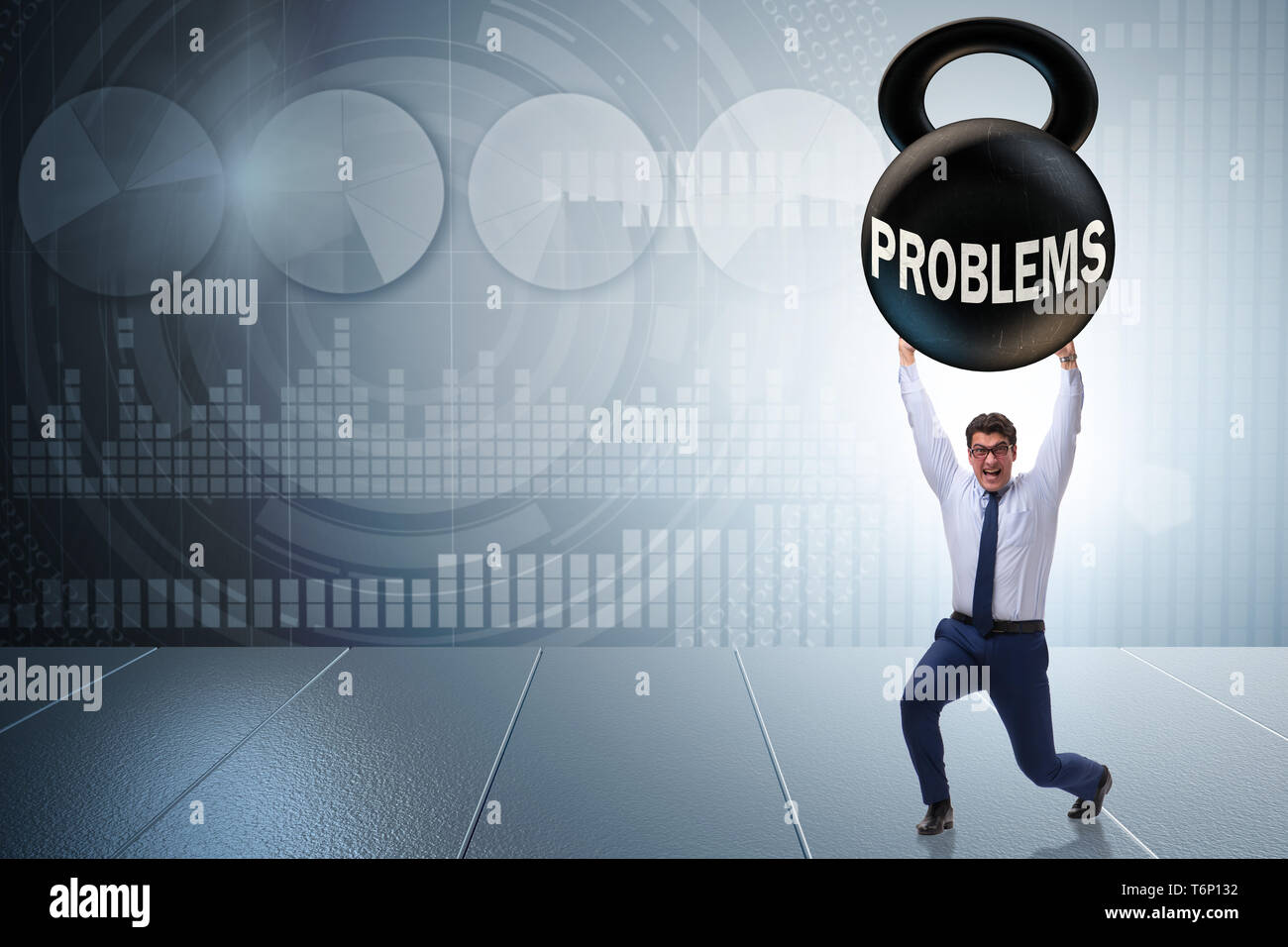 Business problem and challenge concept with businessman Stock Photo - Alamy