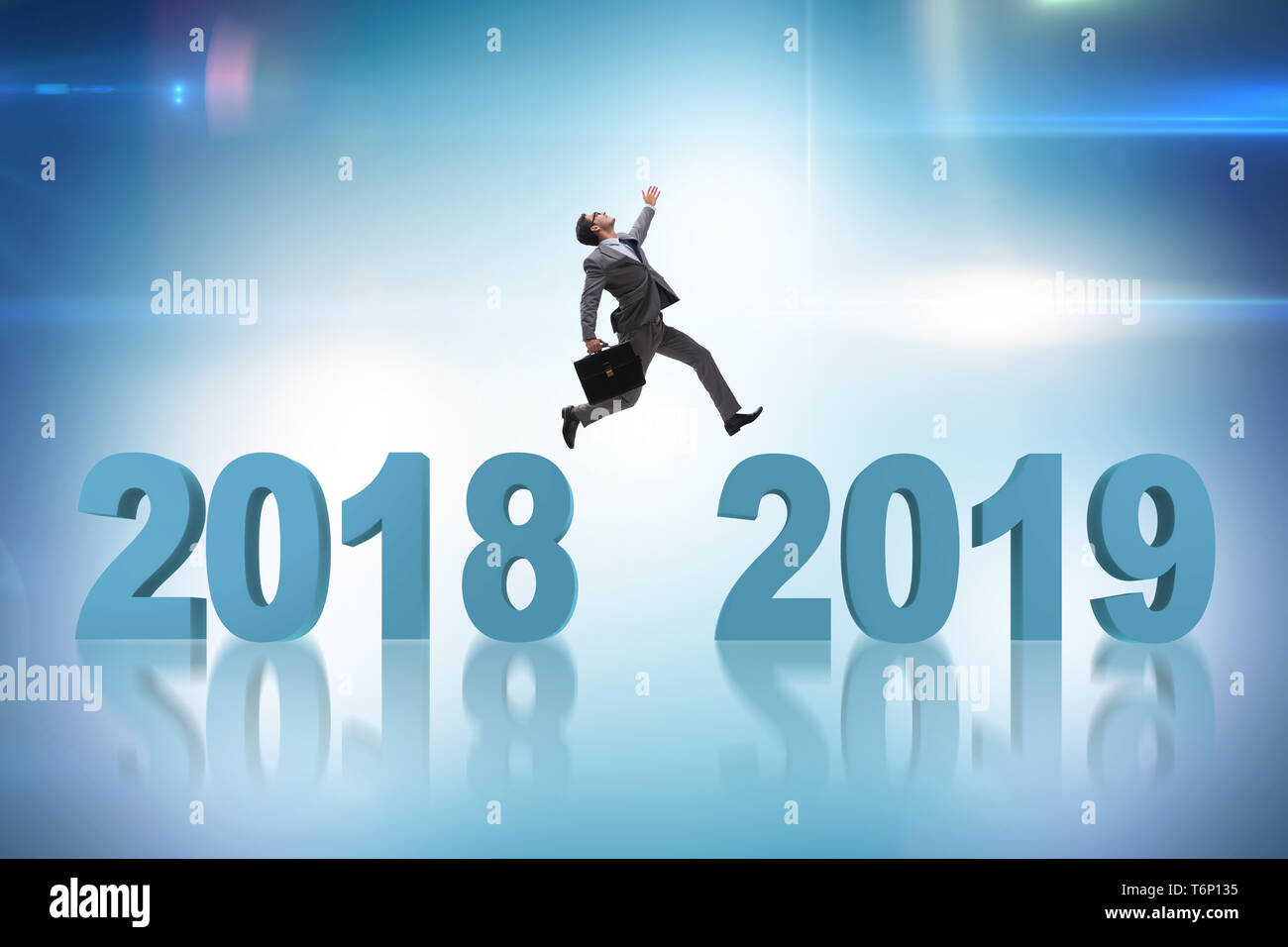 Concept of transition between 2018 and 2019 Stock Photo - Alamy