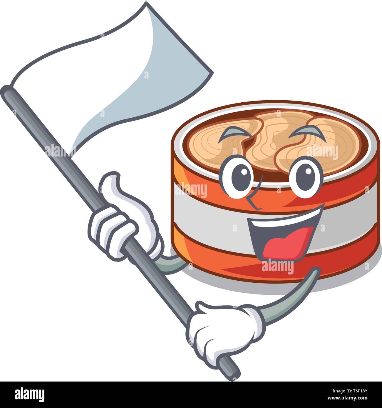 With flag canned tuna in cartoon kitchen cabinet Stock Vector Image ...