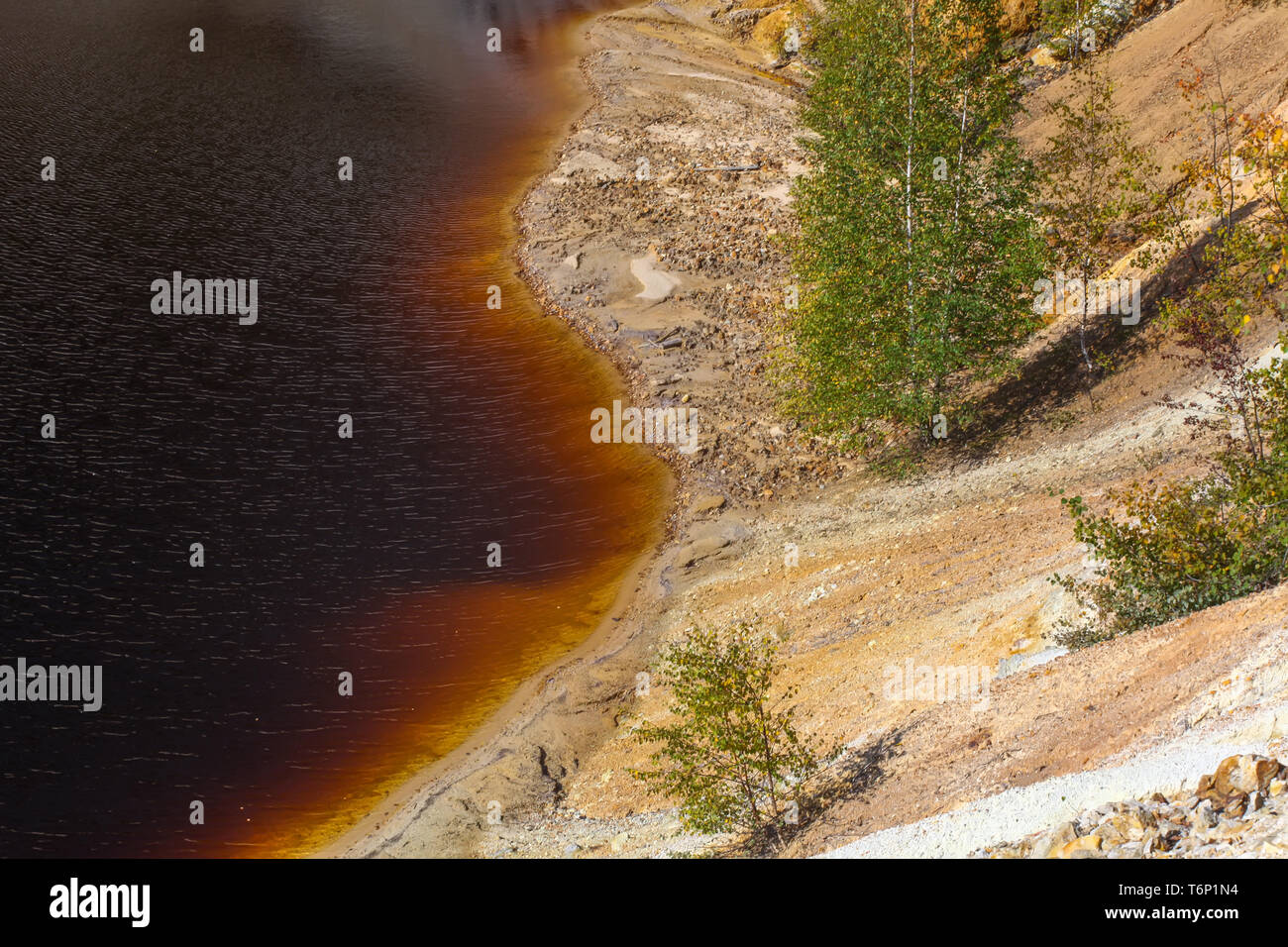 Red iron mineral leaching hi-res stock photography and images - Alamy