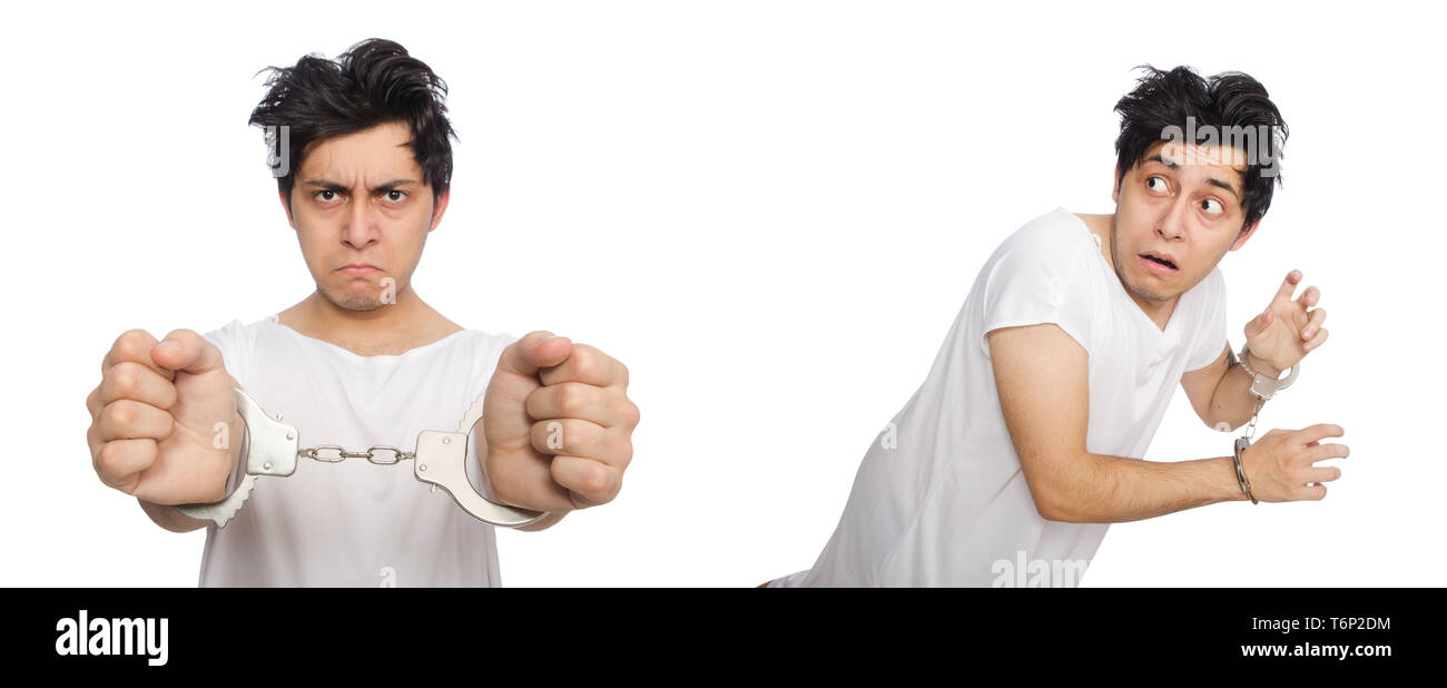 Funny man suffering from mental disorder Stock Photo - Alamy