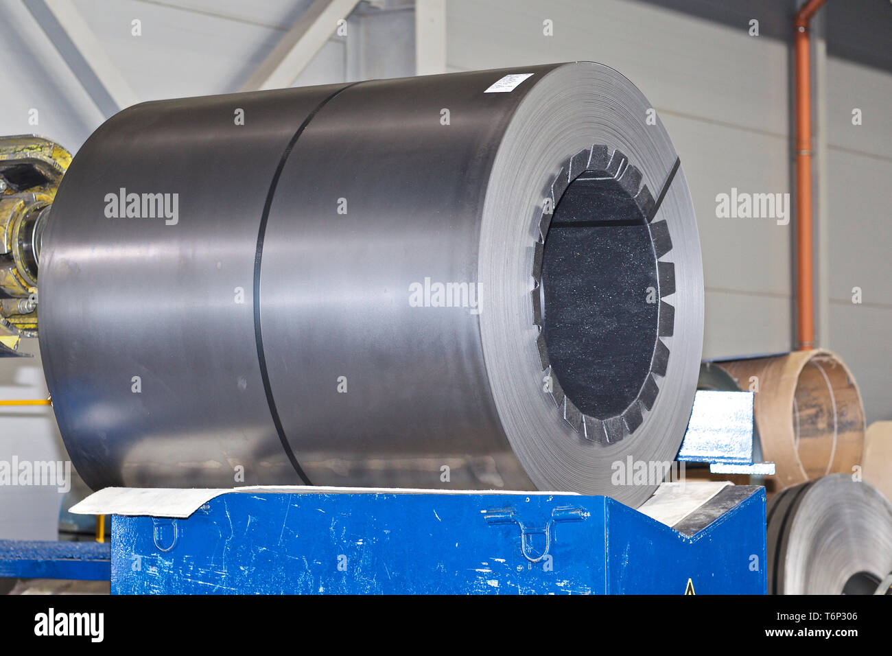 Rolls of cold-rolled galvanized steel in stock, Russia Stock Photo - Alamy