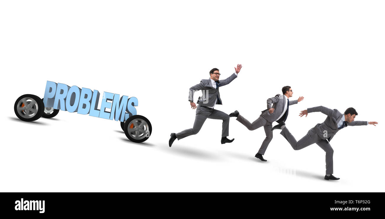 Business problem and challenge concept with businessman Stock Photo - Alamy