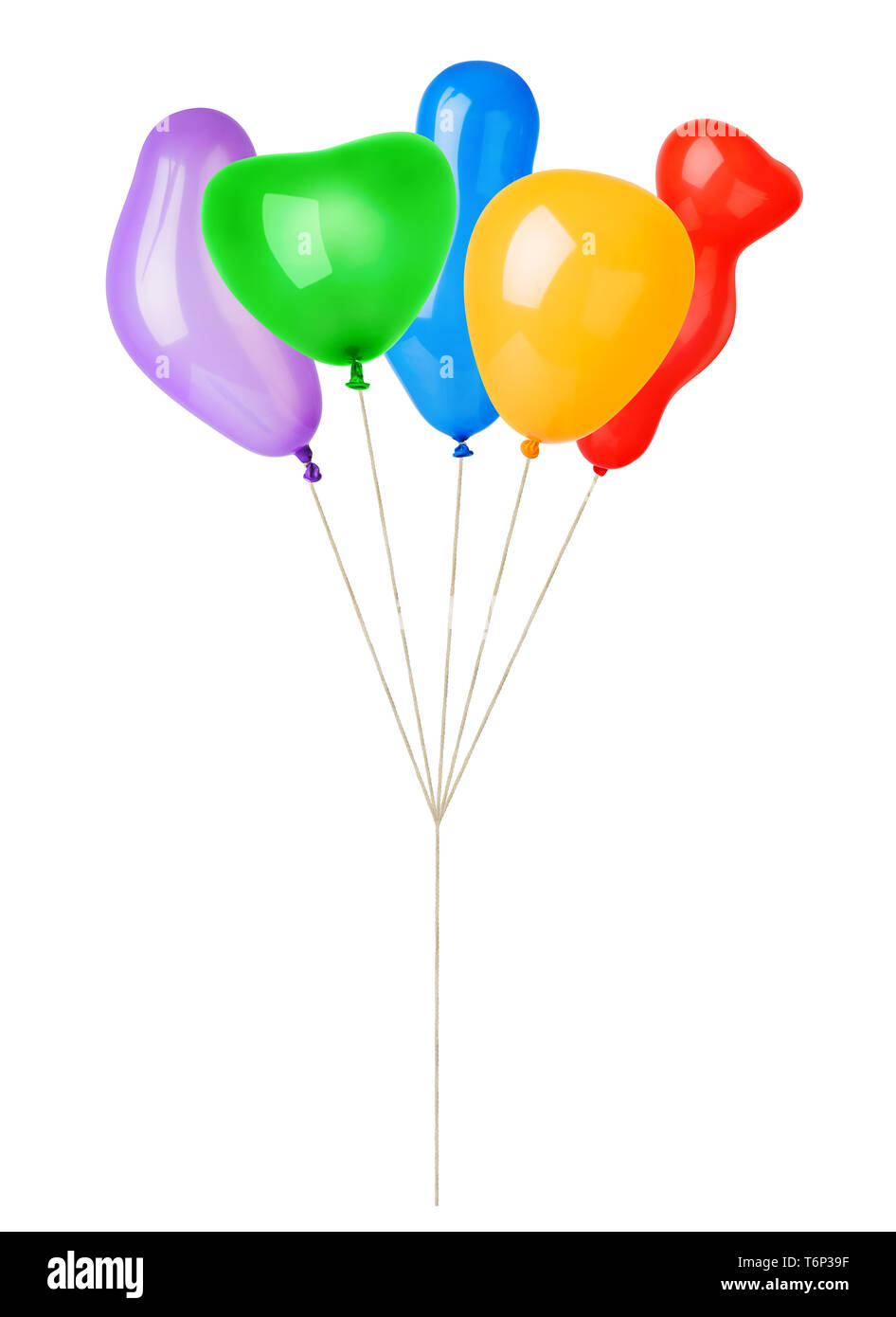 Blowing birthday balloons Cut Out Stock Images & Pictures - Alamy