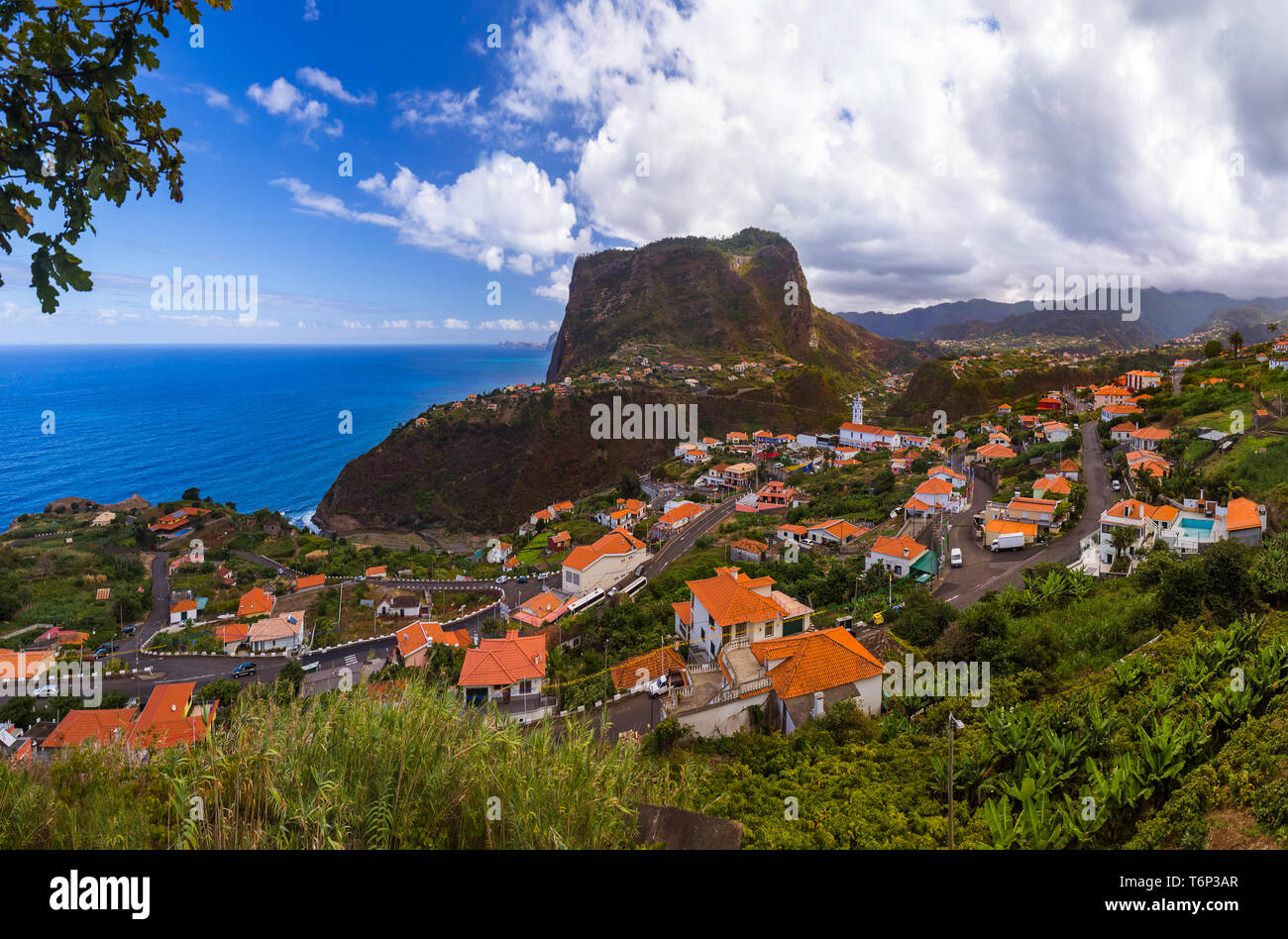 Town Faial - Madeira Portugal Stock Photo - Alamy