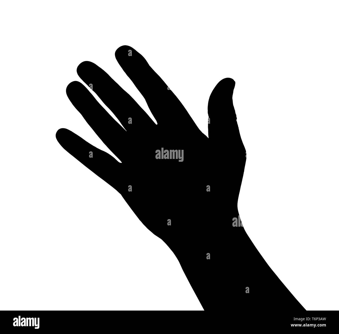 Bye bye gesture Black and White Stock Photos & Images - Alamy