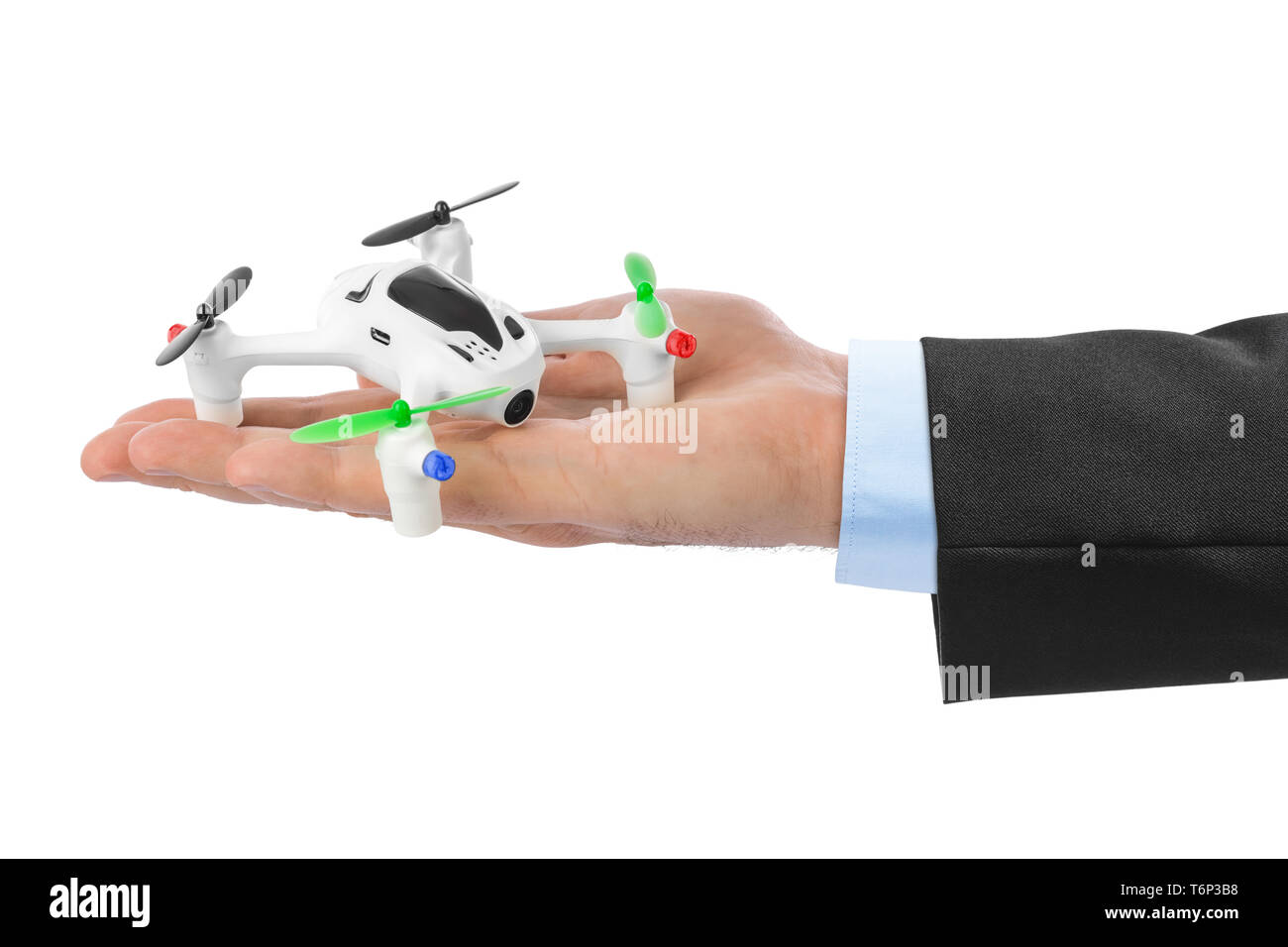 Drone in hand Stock Photo - Alamy