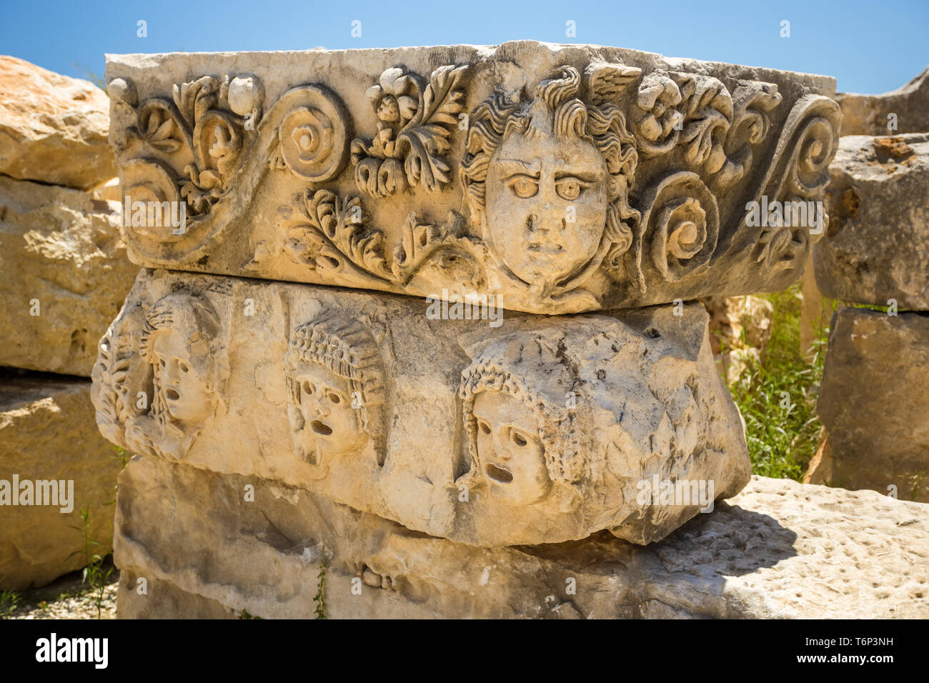 Ancient lycian Myra ruins at Turkey Demre Stock Photo - Alamy