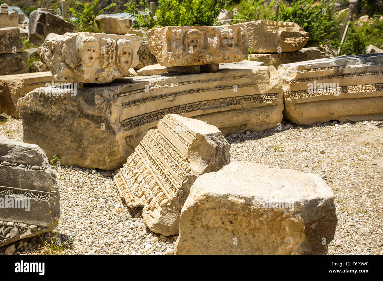 Ancient lycian Myra ruins at Turkey Demre Stock Photo - Alamy