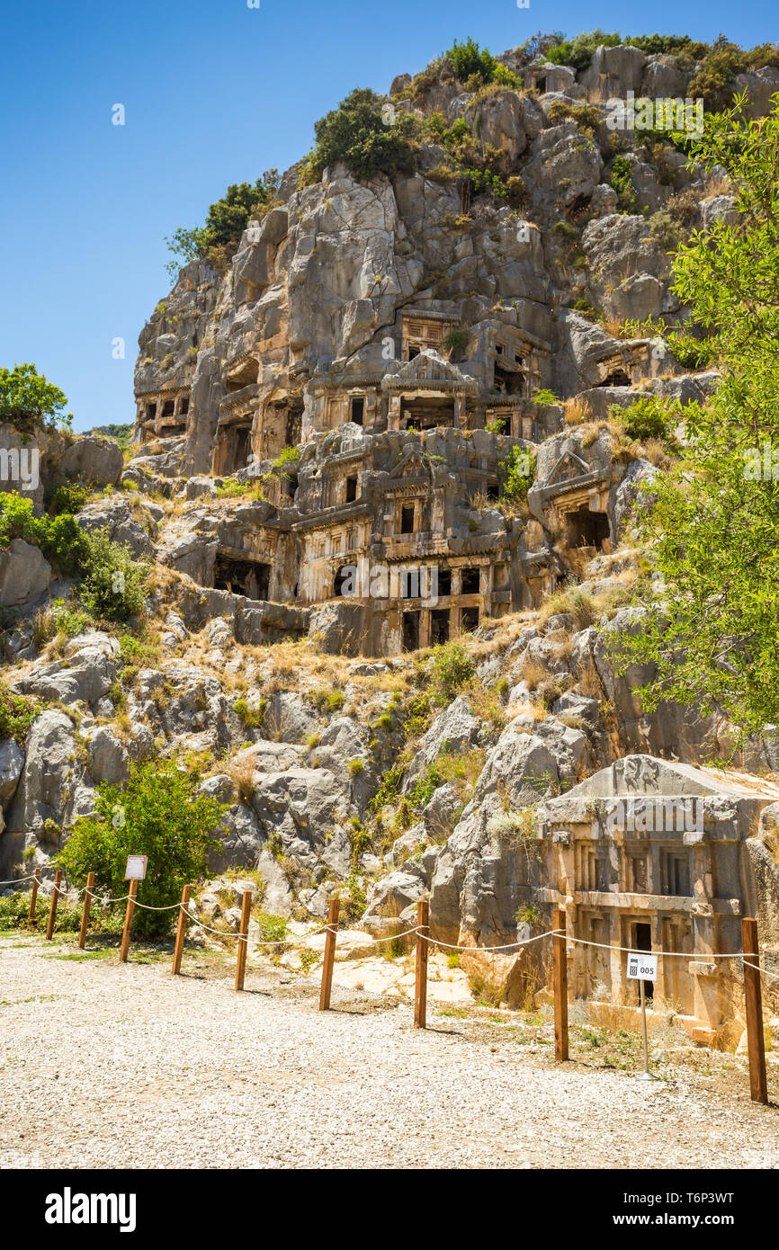 Ancient lycian Myra ruins at Turkey Demre Stock Photo - Alamy