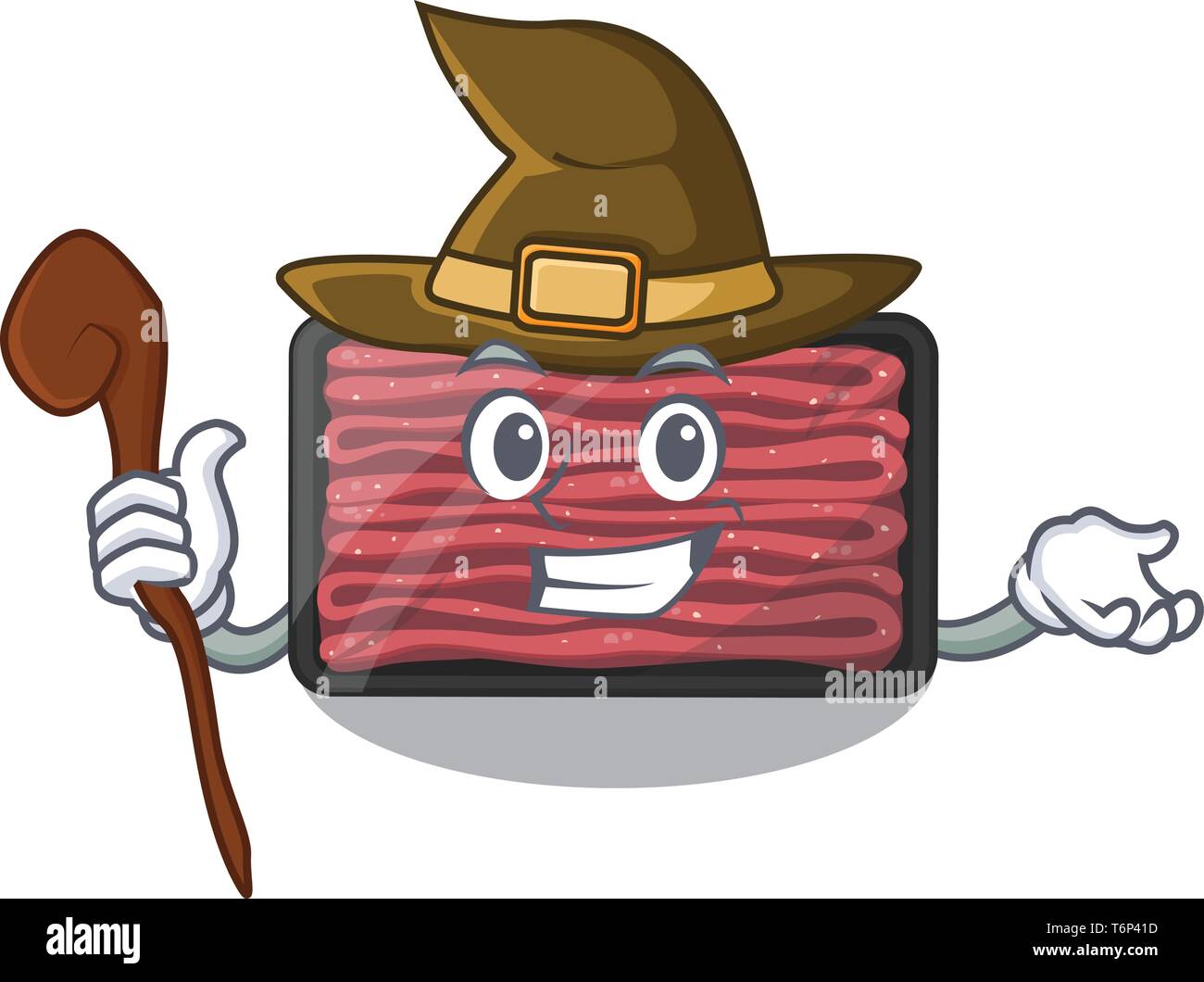 Witch minced meat in the cartoon fridge Stock Vector Image & Art - Alamy