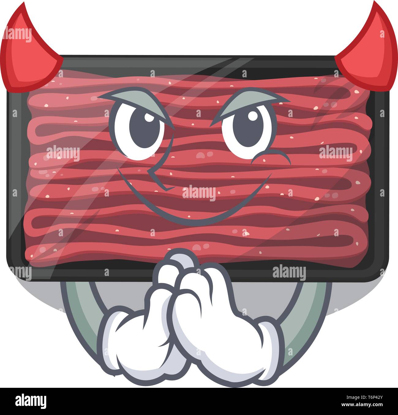 Devil minced meat in the cartoon fridge Stock Vector Image & Art - Alamy