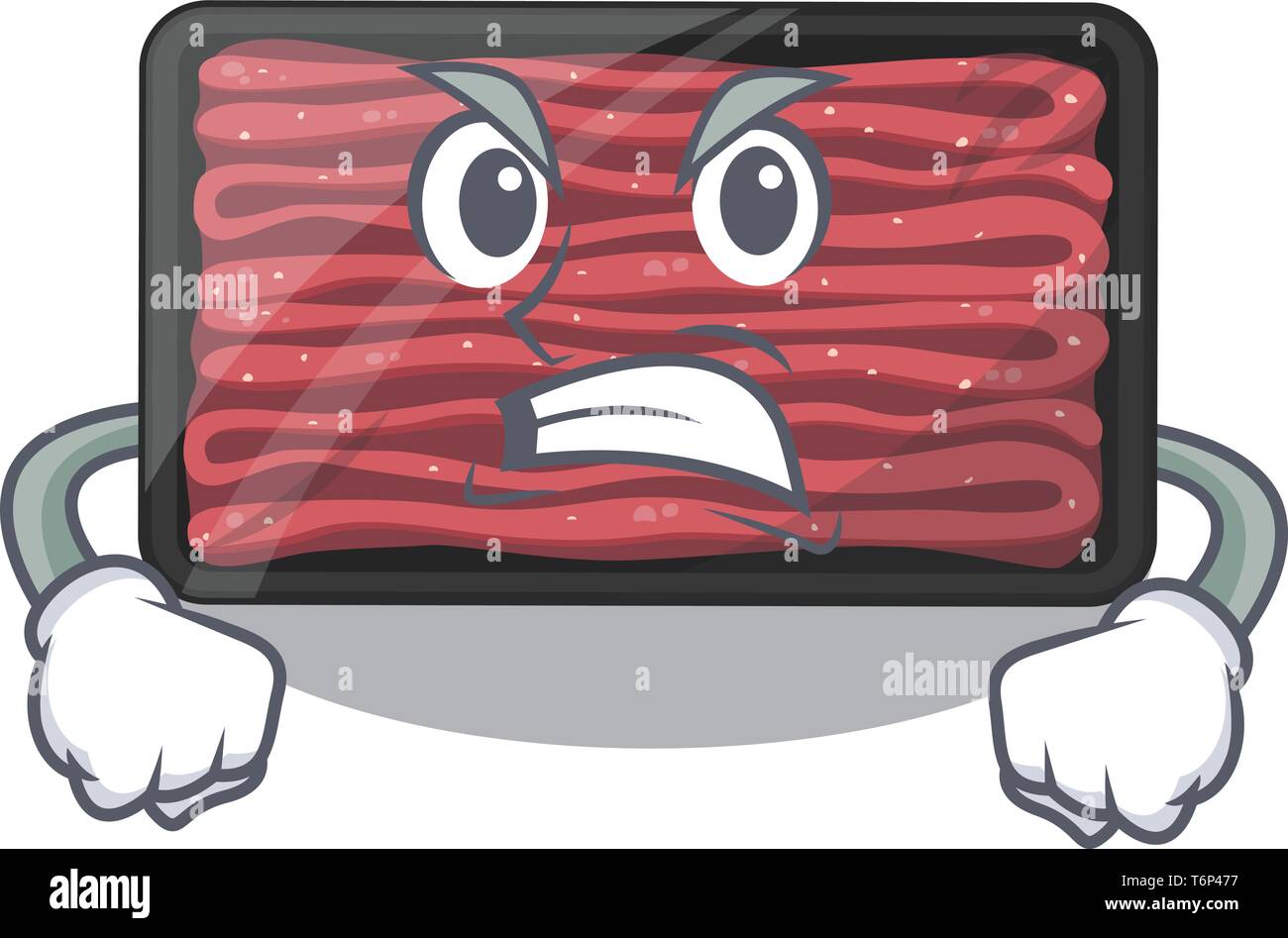Angry minced meat in the cartoon fridge Stock Vector Image & Art - Alamy