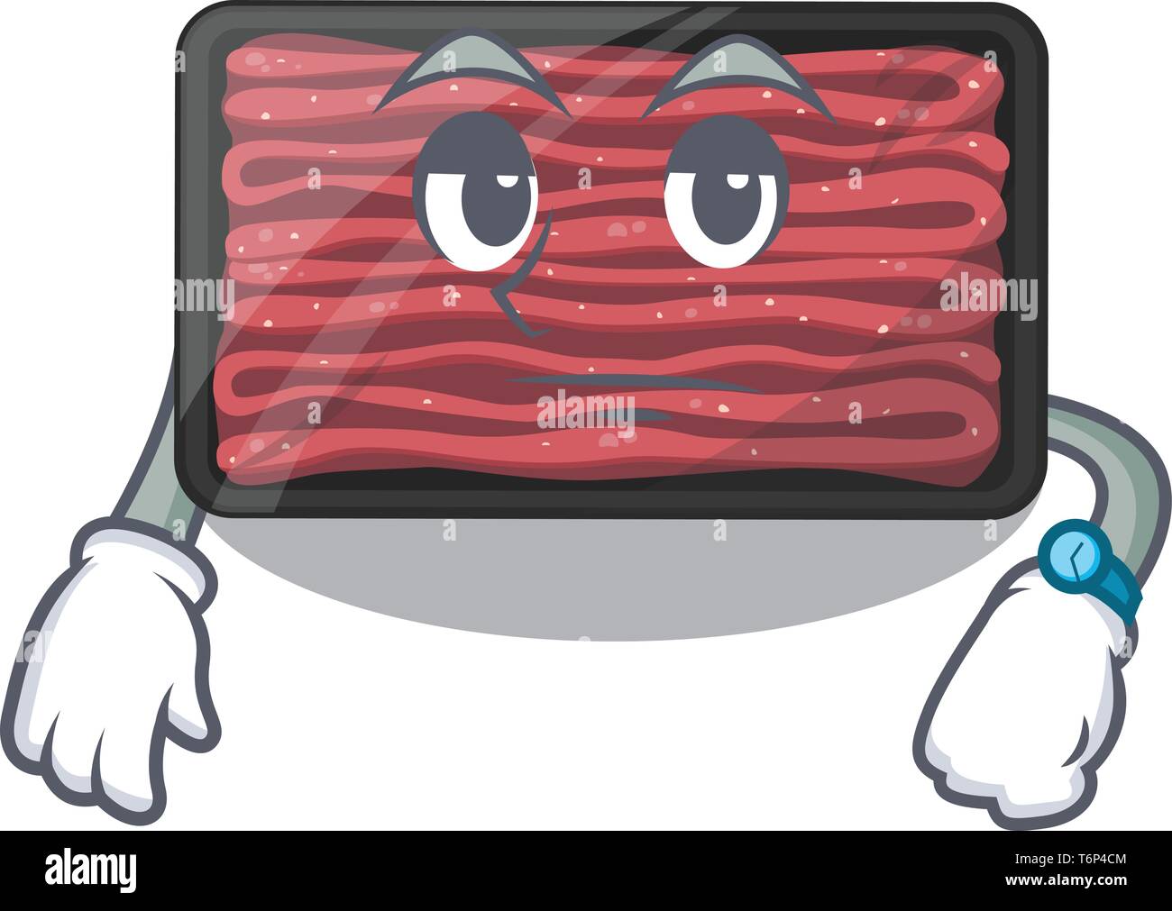 Minced pork burger Stock Vector Images - Alamy