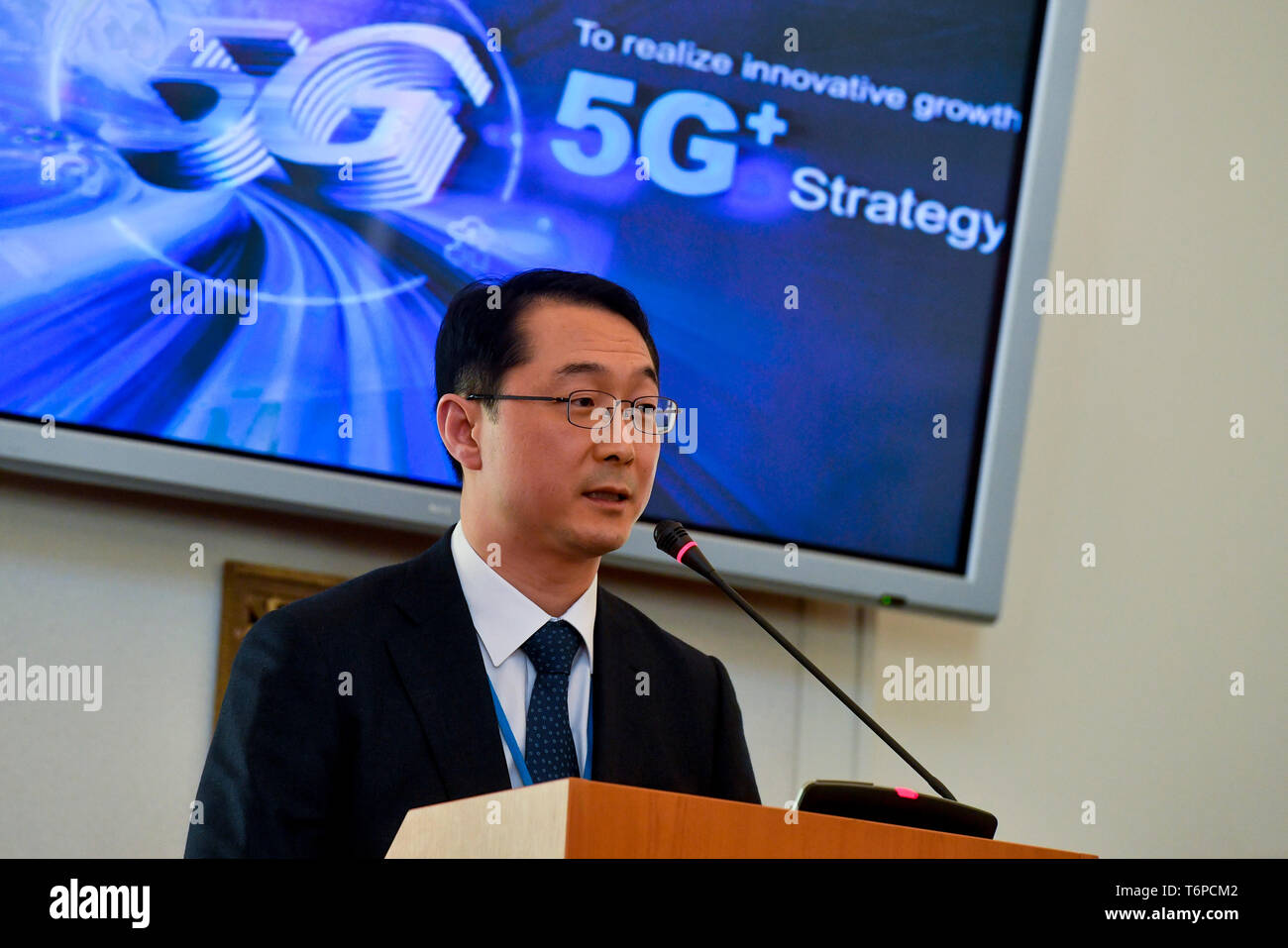 Prague, Czech Republic. 02nd May, 2019. Kim Gunn, Ambassador for ...