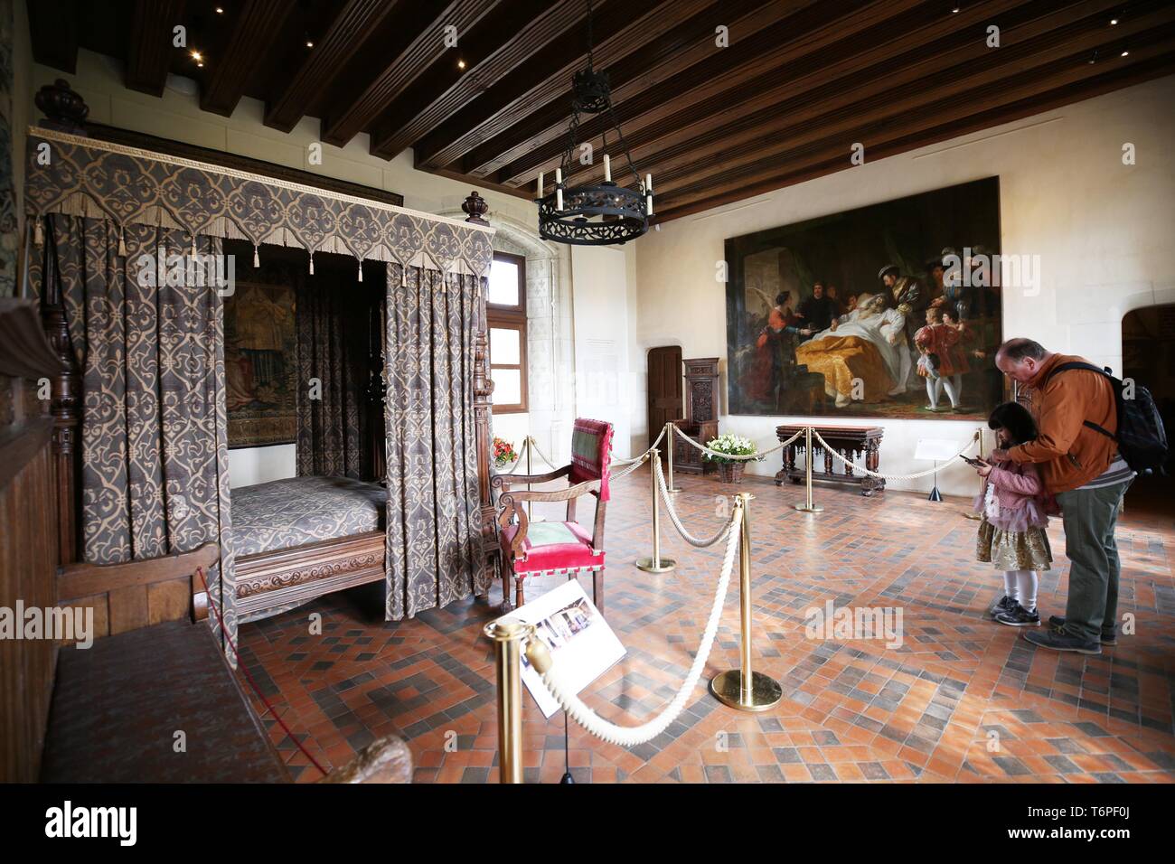 Paris, France. 1st May, 2019. People visit the Chateau d'Amboise in ...